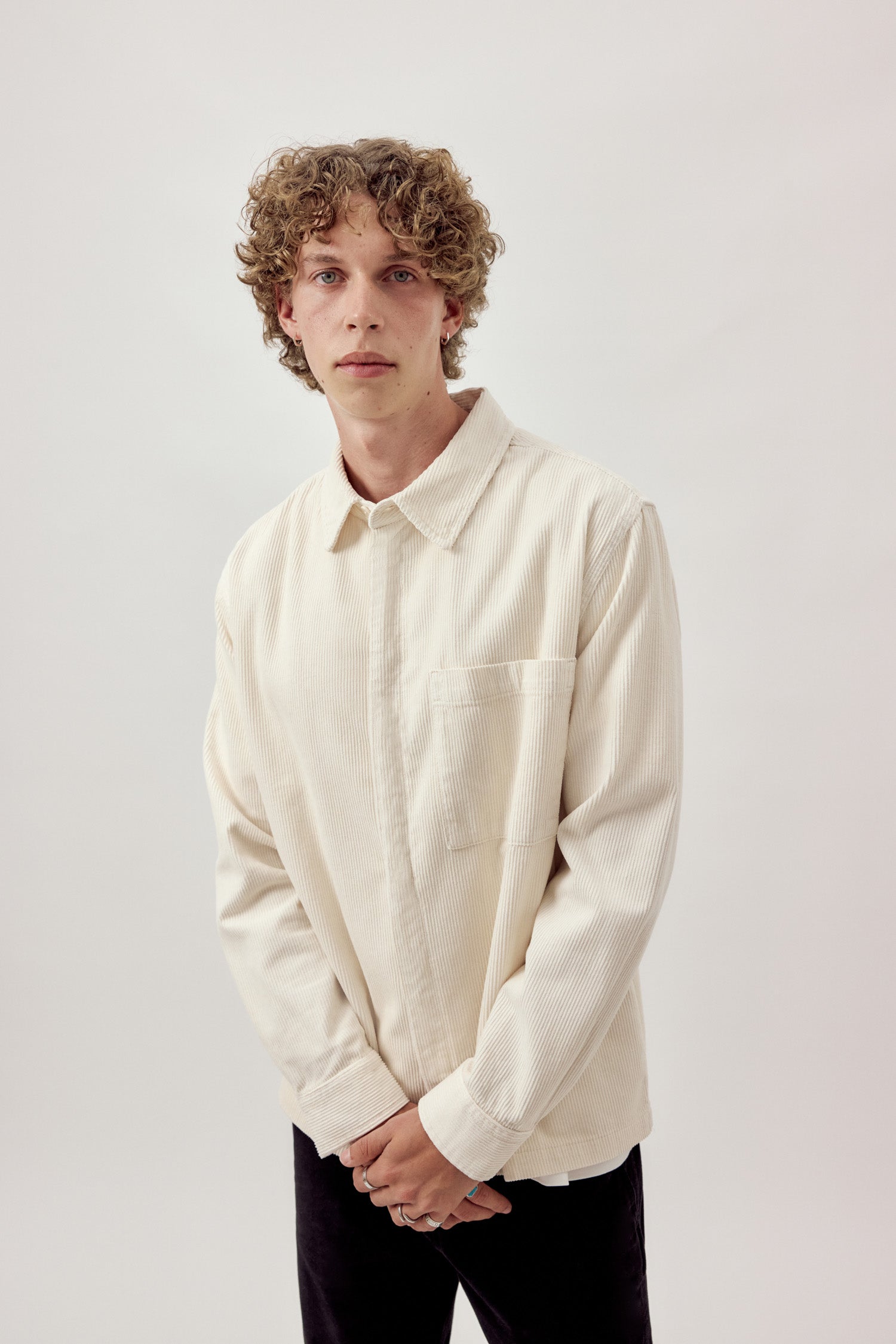 Ali Organic Cotton Overshirt Ecru – dariadéh