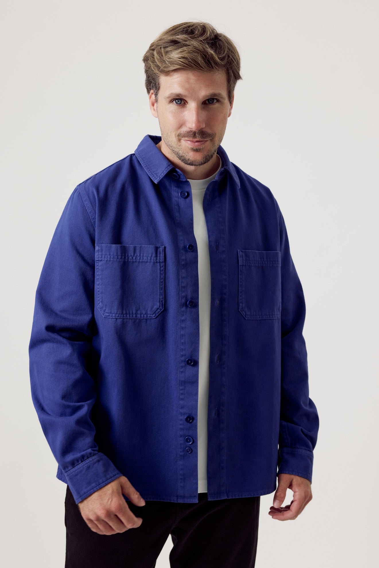 Damir Organic Cotton Overshirt Core Blue – dariadéh